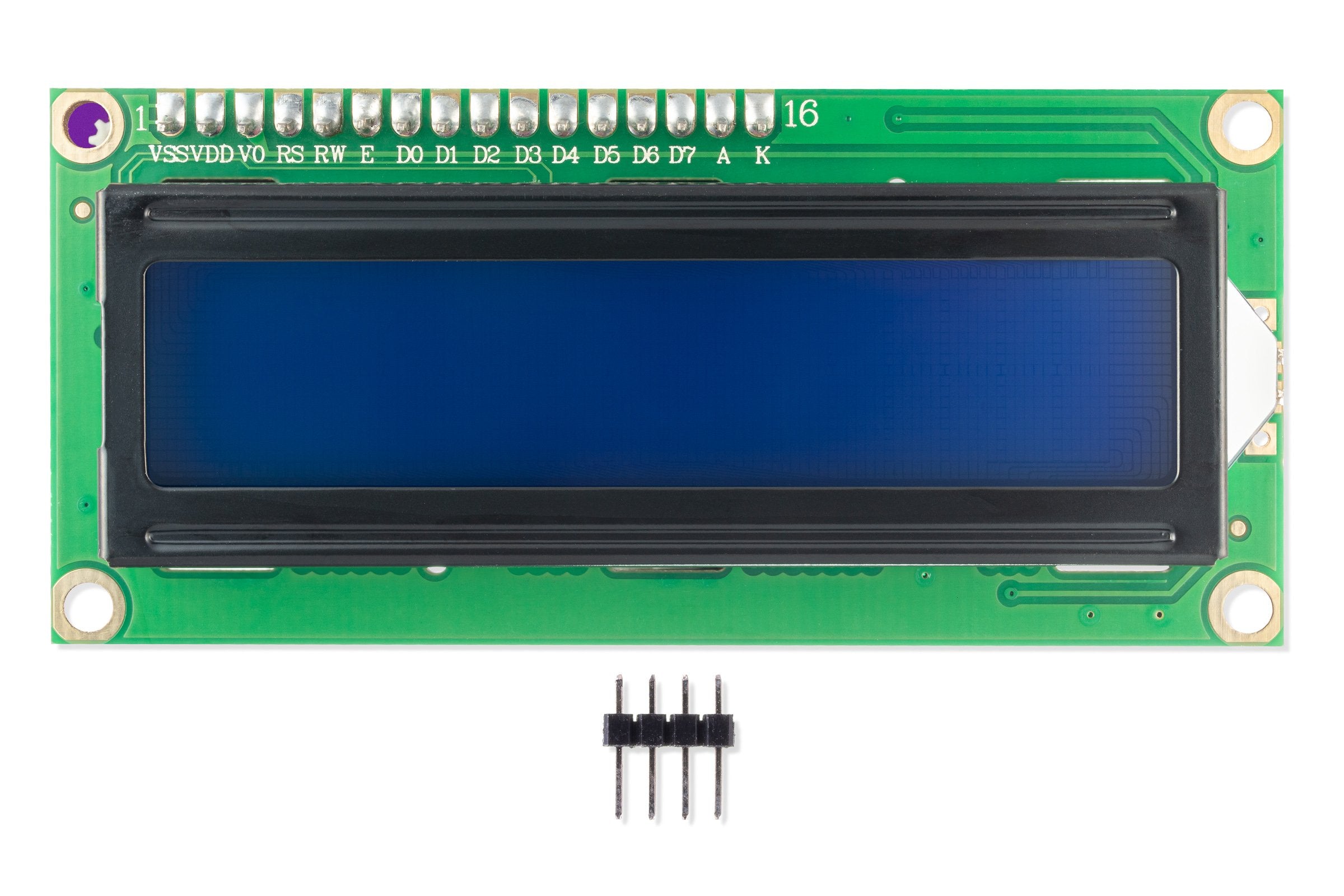 16x2 I2C LCD Display White on Blue for Arduino – Soldered Electronics
