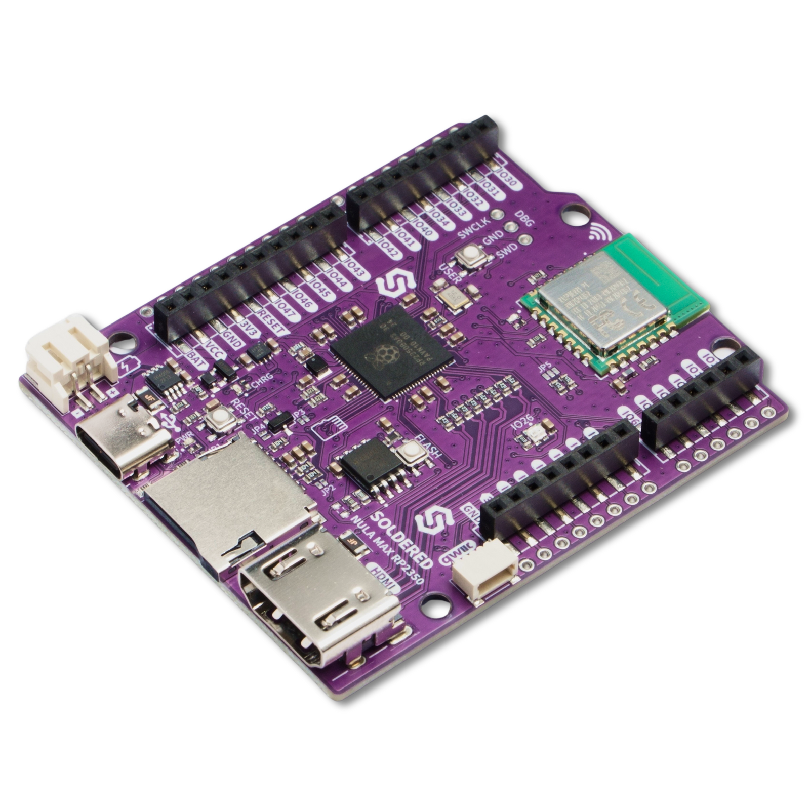 NULA Max RP2350 Board - Arduino-Compatible with DVI – Soldered Electronics